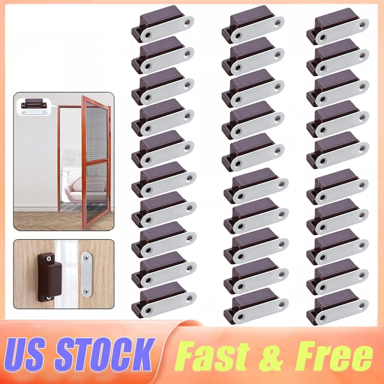 10 PACK Magnetic Cabinet Door Latch Closures Kitchen Cabinet Cupboard ...