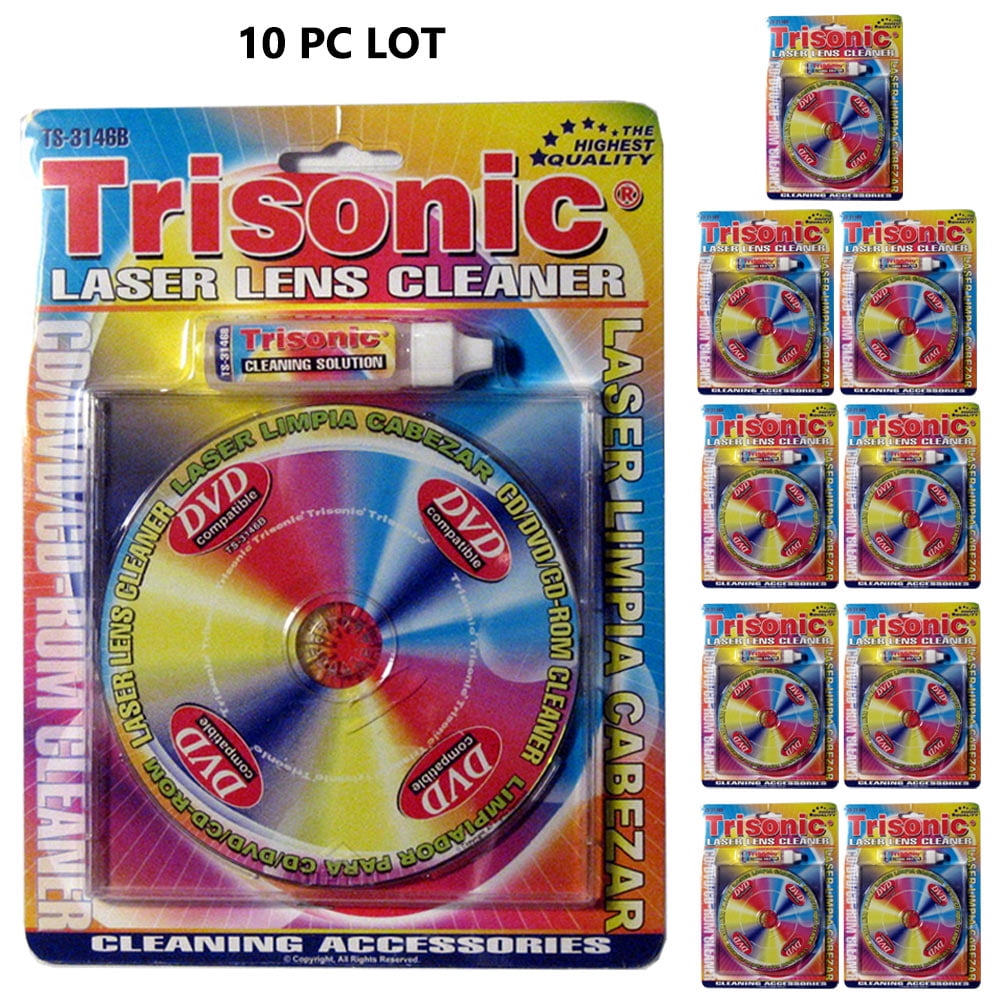 10 PC LOT CD Laser Lens Console Cleaners CD-ROM DVD CD Cleaning Liquid ...