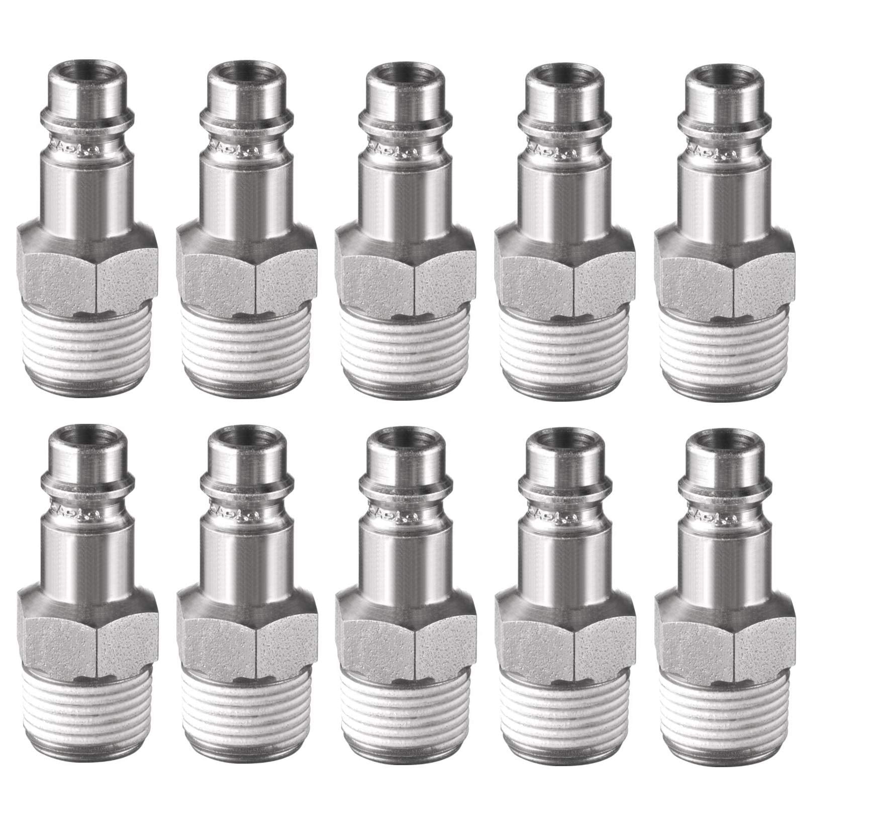 10 PC Prevost ERP 076251 1/4” Thread Male NPT High Flow Safety Air Plug ...