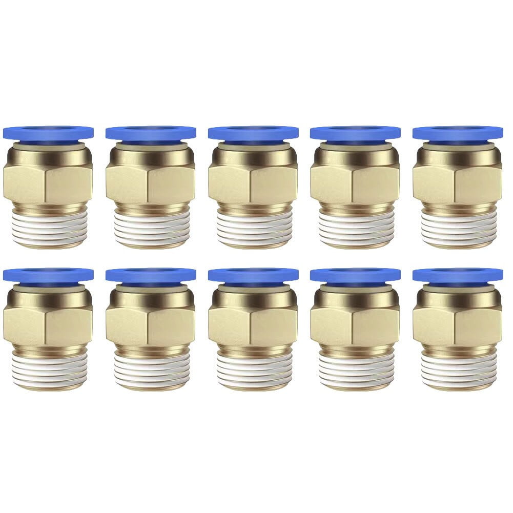 10 PC8-02 quick connect hose pneumatic air pipe threaded connector for ...