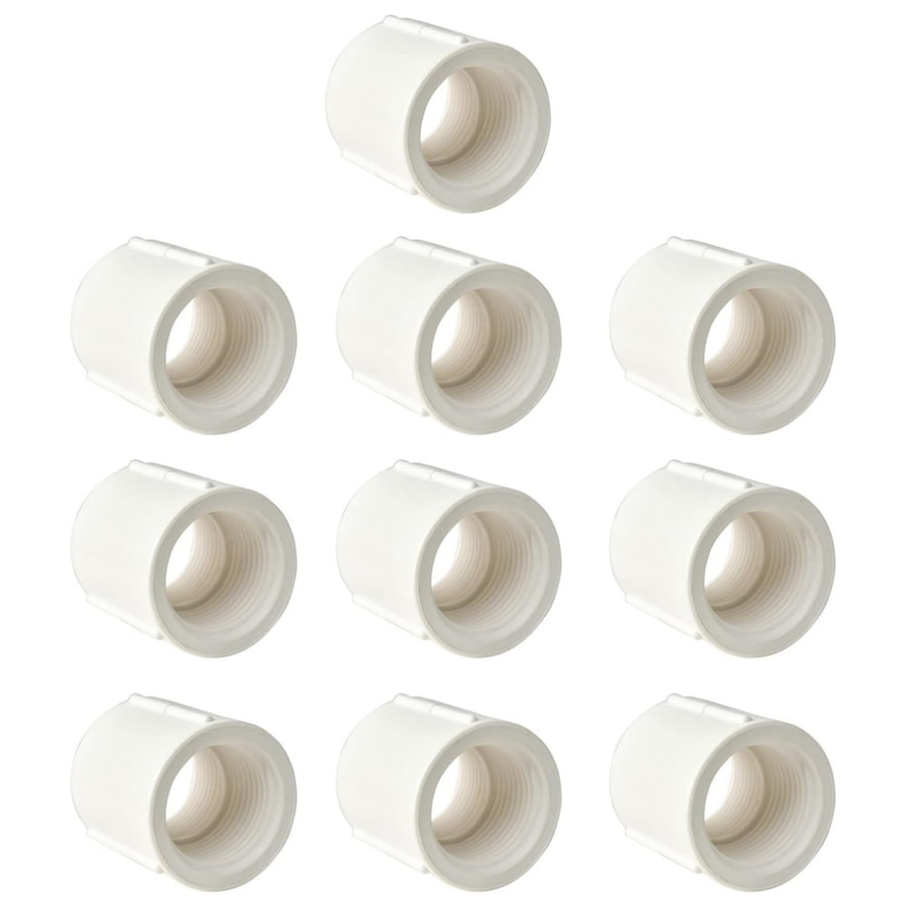 10 PCS 0.5" Female To Female PVC Pipe Fittings Female Fittings (Female ...