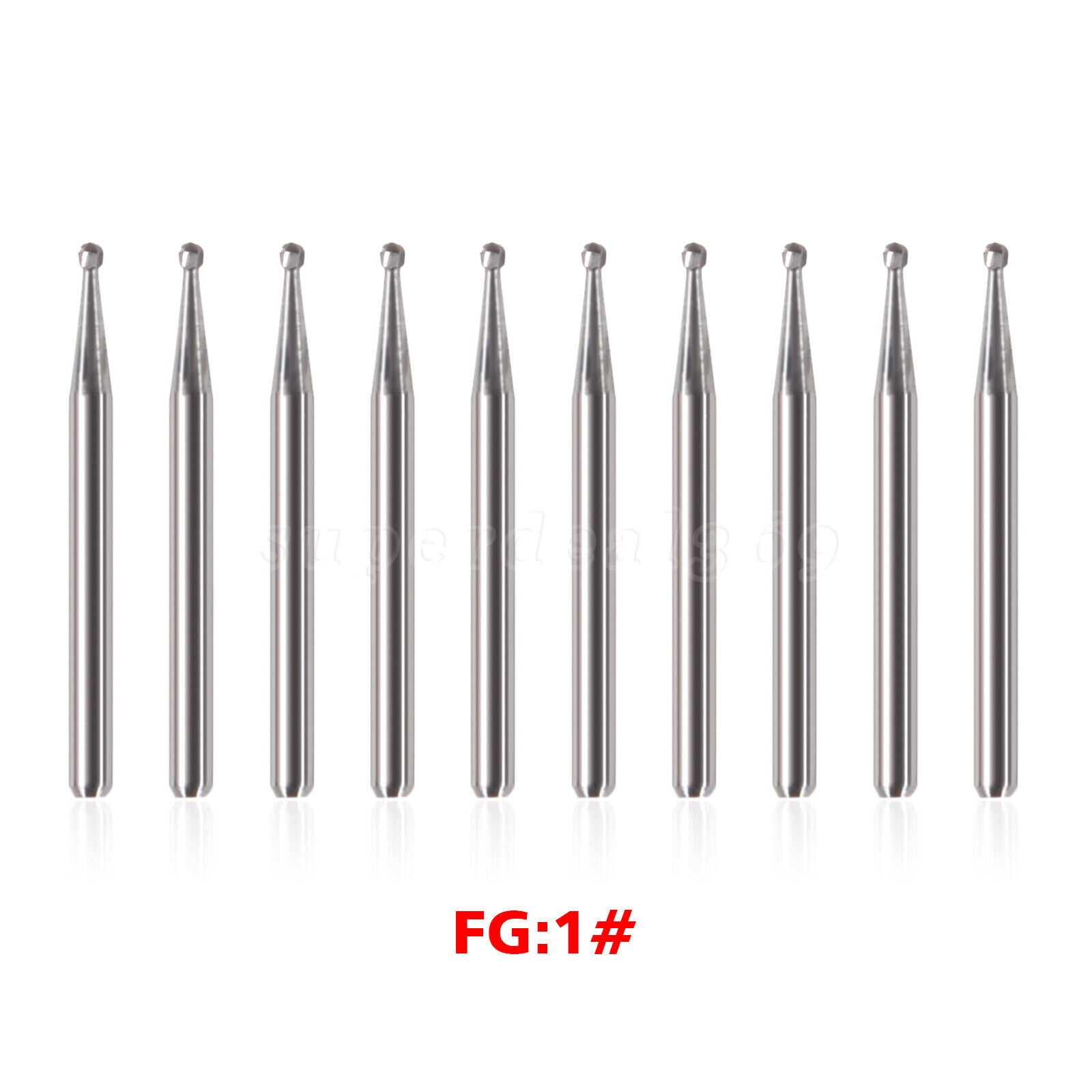 10 PCS/1 Box Dental Carbide Steel Drills Burs FG Friction Grip Bur ...