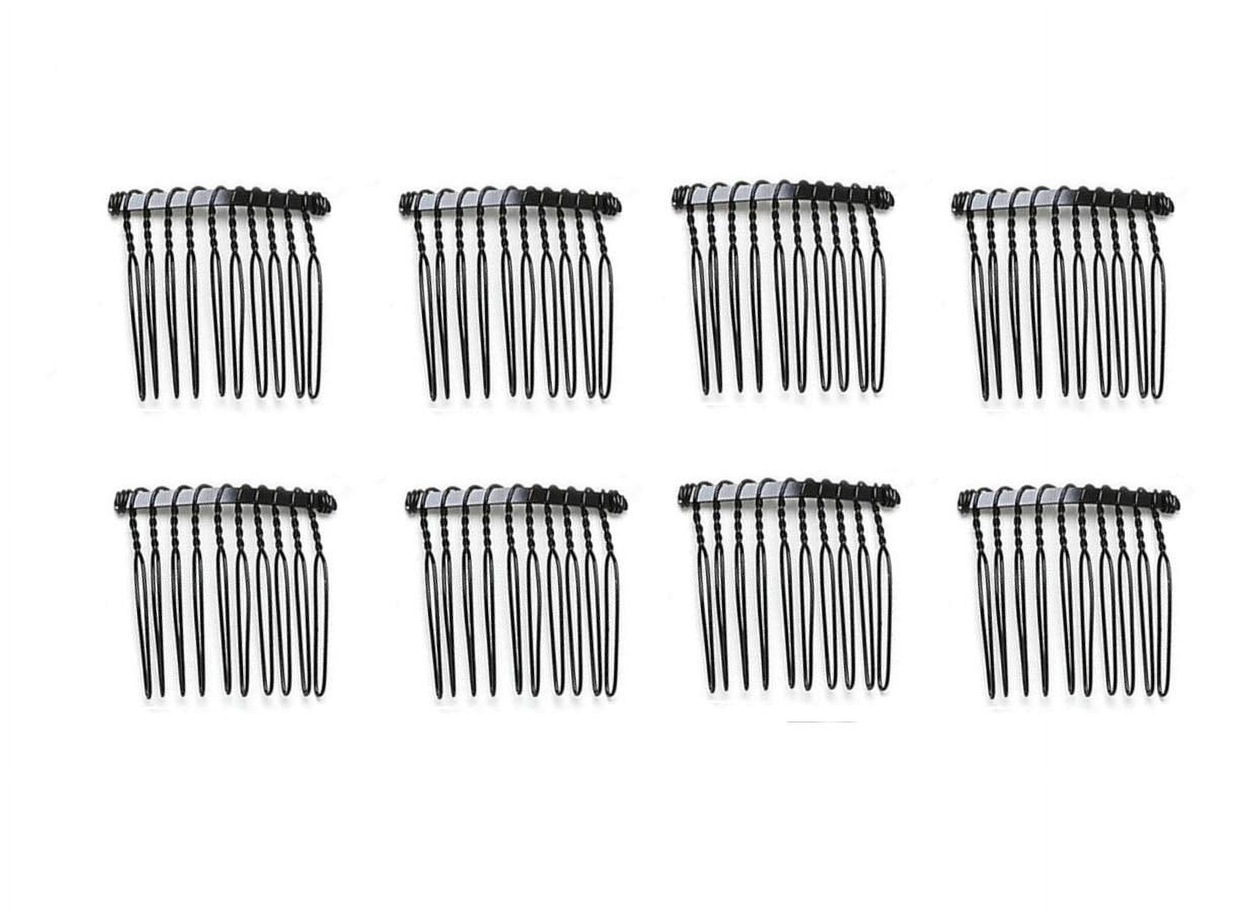 10 PCS 10 Teeth/4cm Long Hair Clip Combs Metal Wire Hair Combs Wire ...