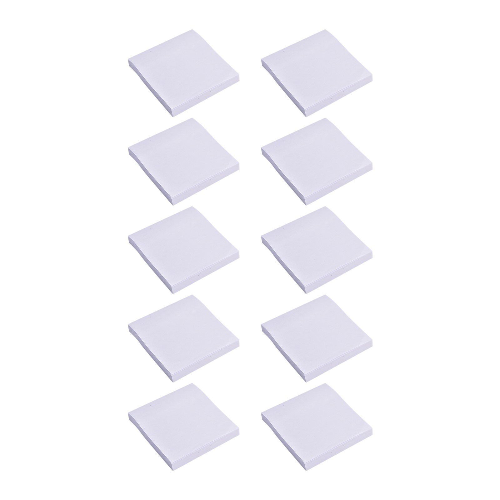 10 PCS 100 Sheets Solid-color Square Sticky Notes, Easy To Tear And ...