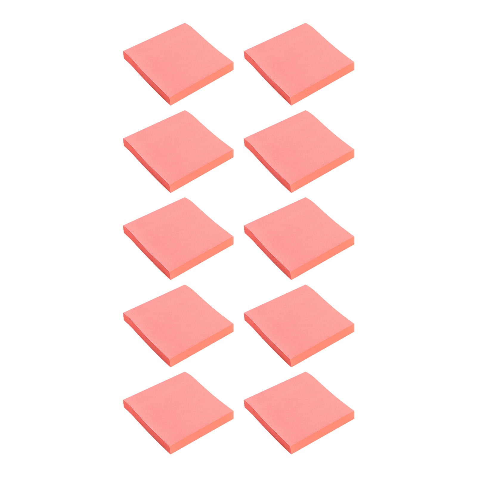 10 PCS 100 Sheets Solid-color Square Sticky Notes, Easy To Tear And ...