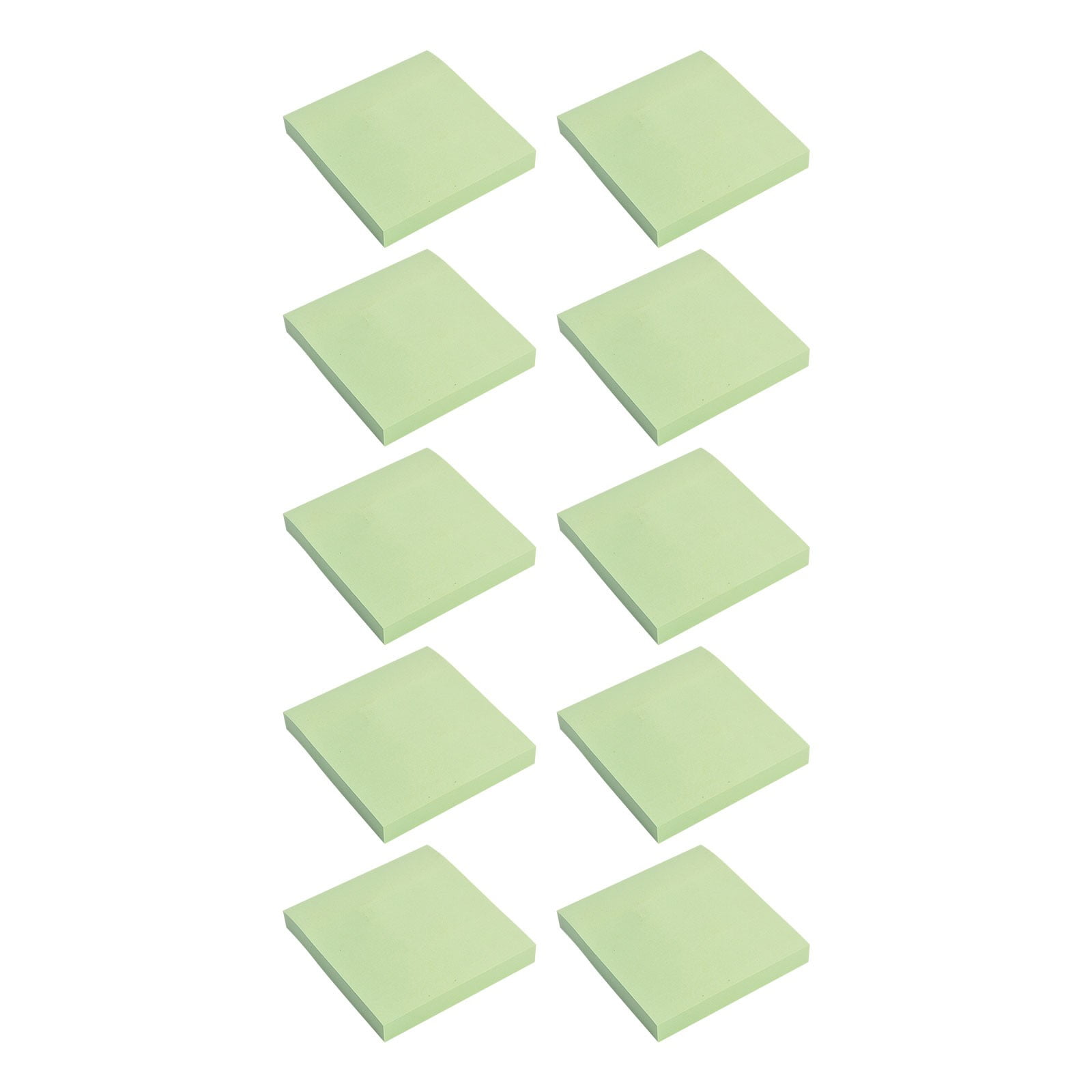 10 PCS 100 Sheets Solid-color Square Sticky Notes, Easy To Tear And ...