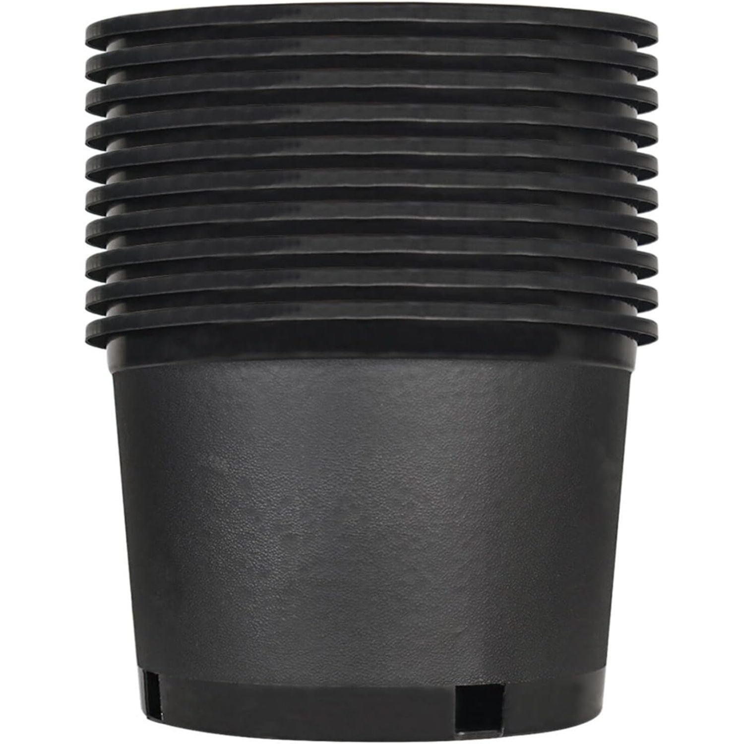 10 PCS 2 Gallon Squat Premium Black Nursery Pot Plant Container Garden ...