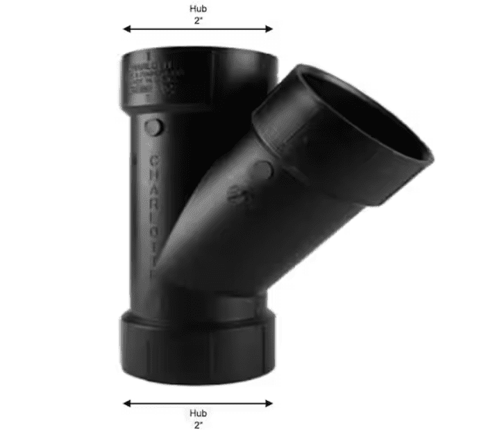 (10 PCS) 2 Inch WYE , ABS, Fitting 2" - Walmart.com