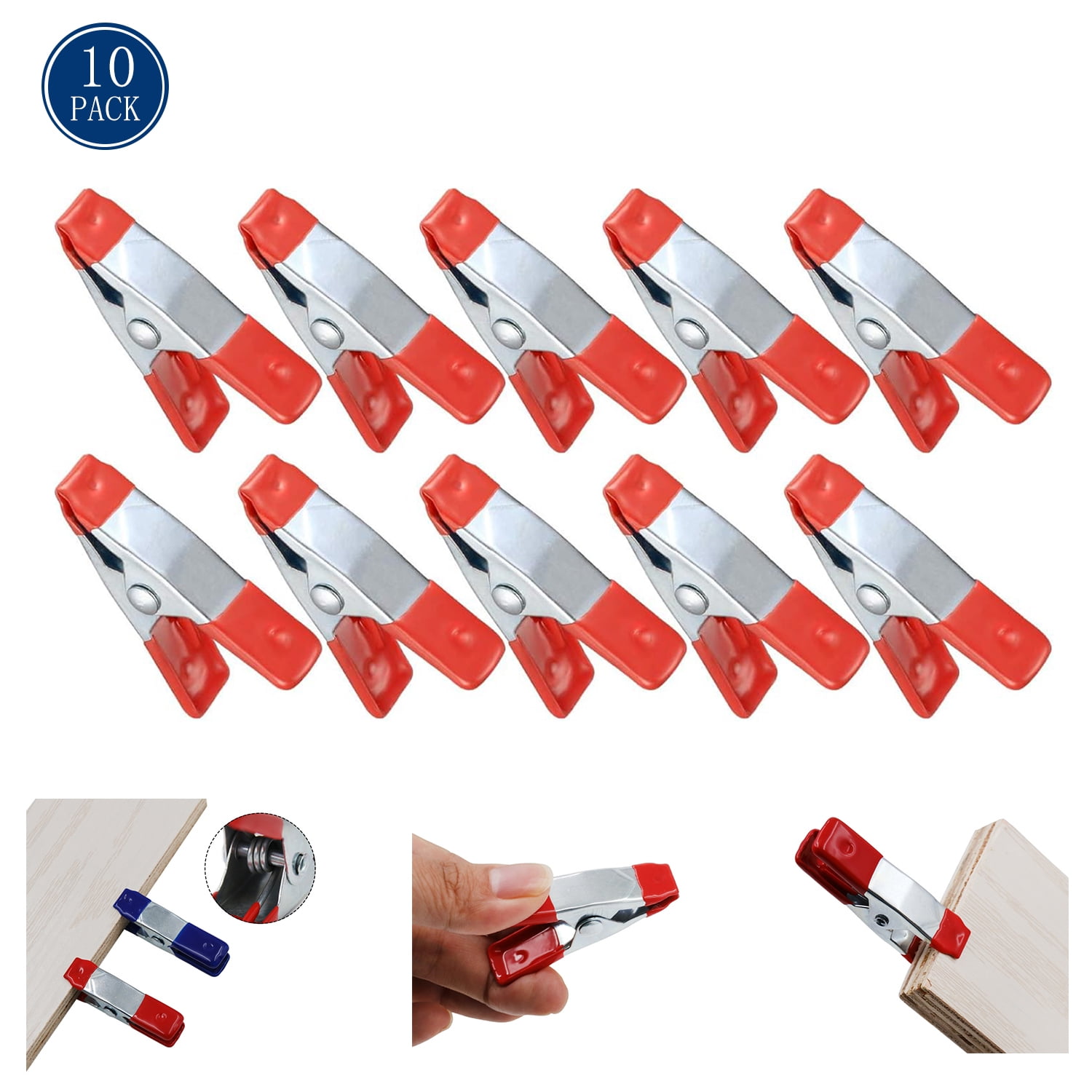 10 PCS 2" inch Metal Spring Clamps for Woodworking Camping Home ...