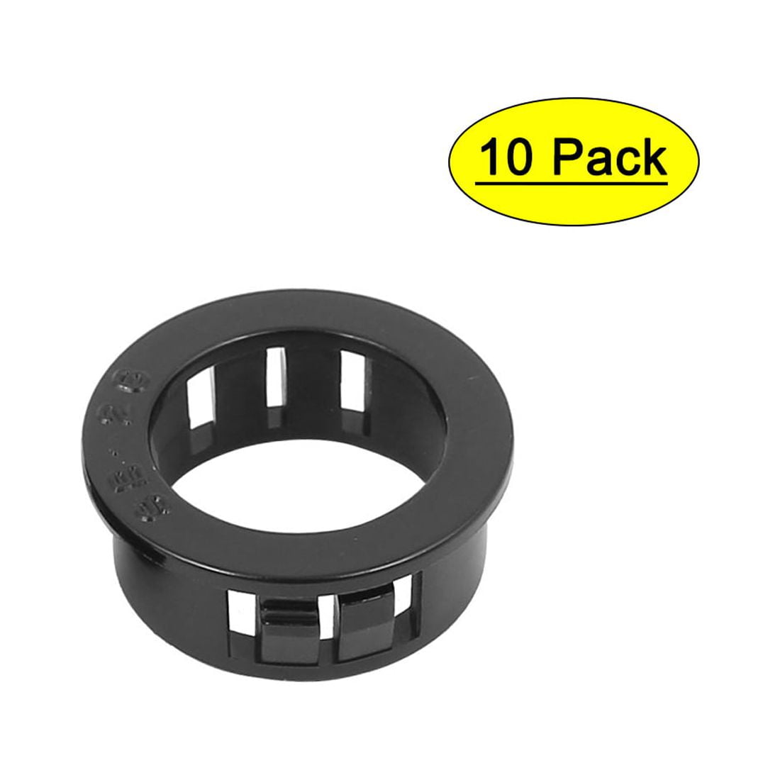 10 PCS 25mm Mounted Dia Plastic Snap in Cable Hose Bushing Grommet ...