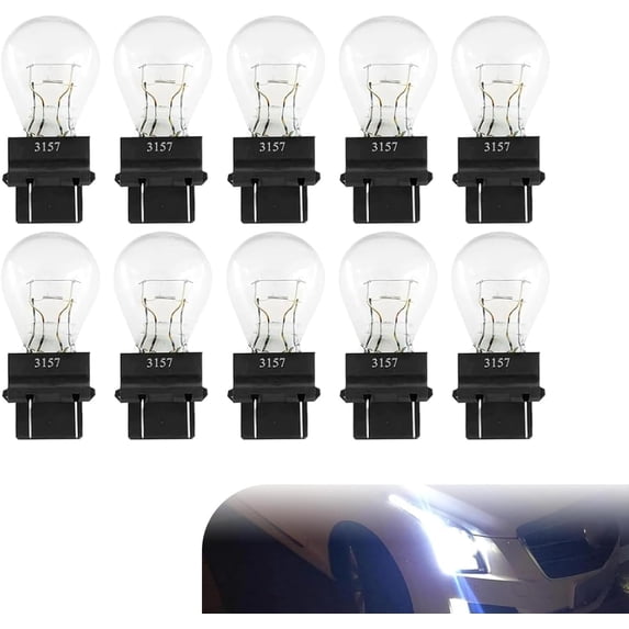 10 PCS 3157 Bulb, Turn Signal Bulb, Automotive Brake Tail Light Bulb ...