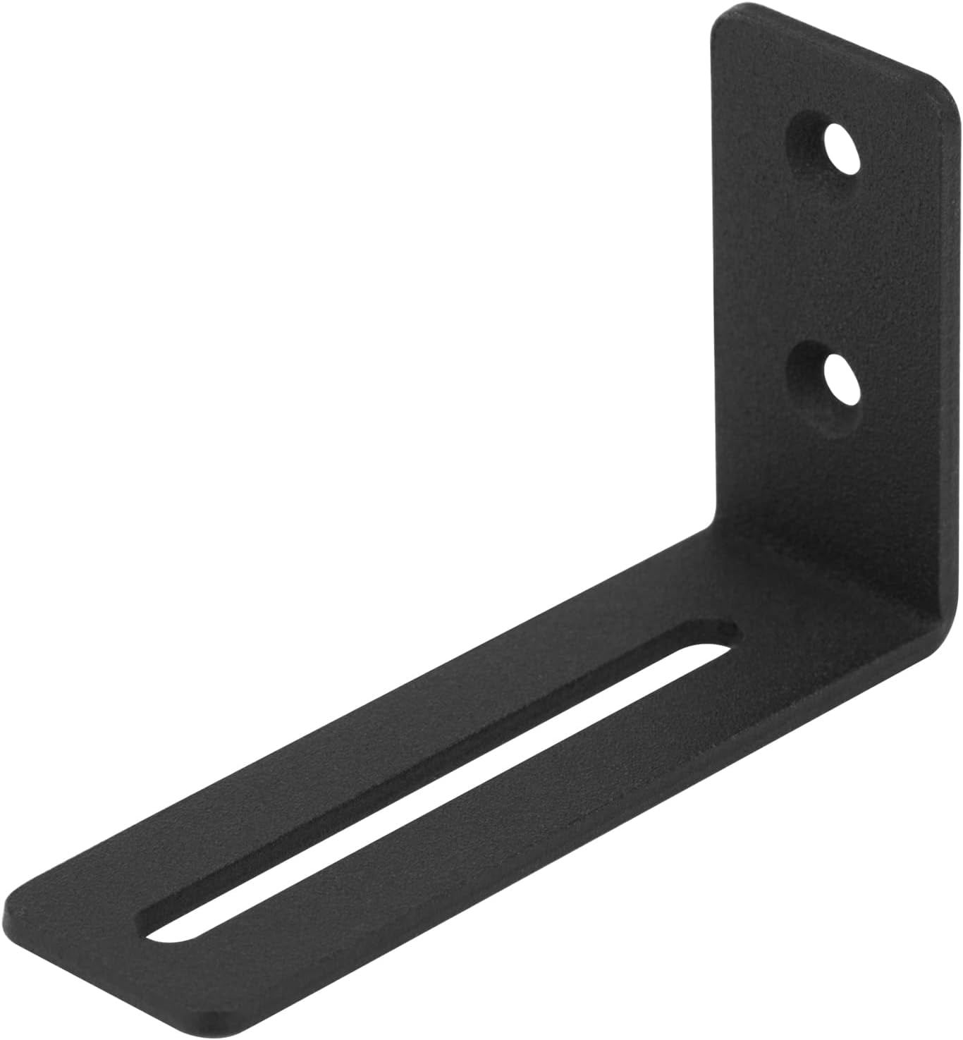 10 PCS 4 Inches Black Adjustable L Corner Brace with Slot, Metal Steel Joint Right Angle ...