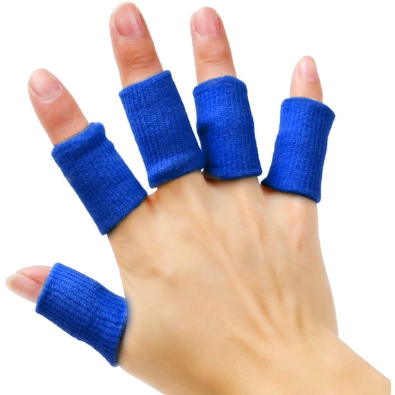 10 PCS Adult Finger Brace Splint Sleeve Thumb Support Protector Soft ...