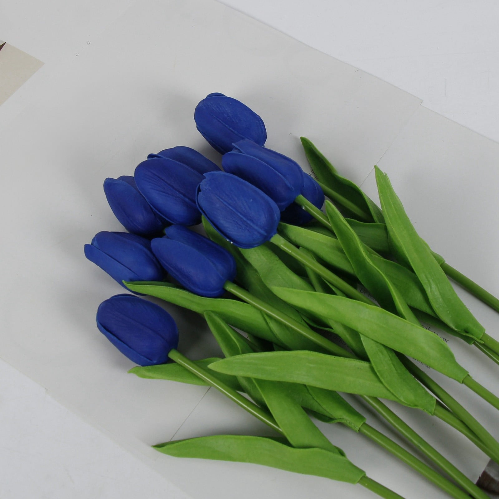 10 PCS Artificial Tulip Flowers 13" Real Touch PU Tulips Bouquet ...