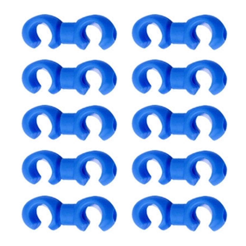 10 PCS Bike Cable Clips Rotating Hose Housing S-Hooks for Brake Shift ...