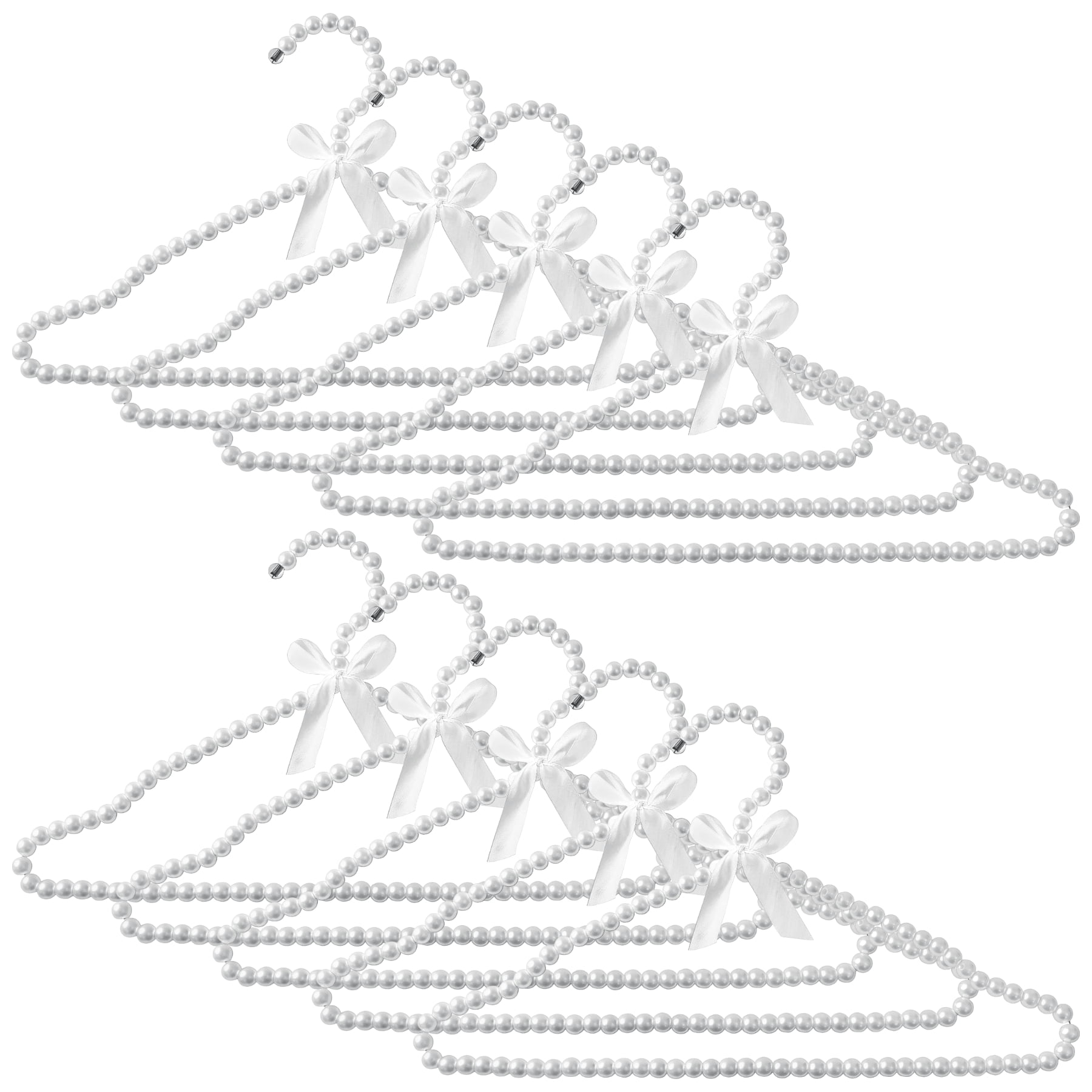 10 PCS Bride Pearl Hangers, Elegant Wedding Hanger, Faux Decorative ...