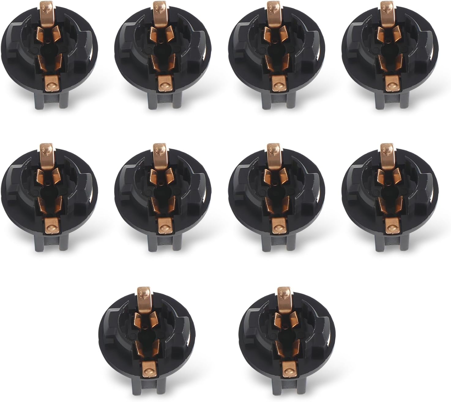 10 PCS Car T10 Instrument Indicator Light Socket, 0.71" License Plate ...