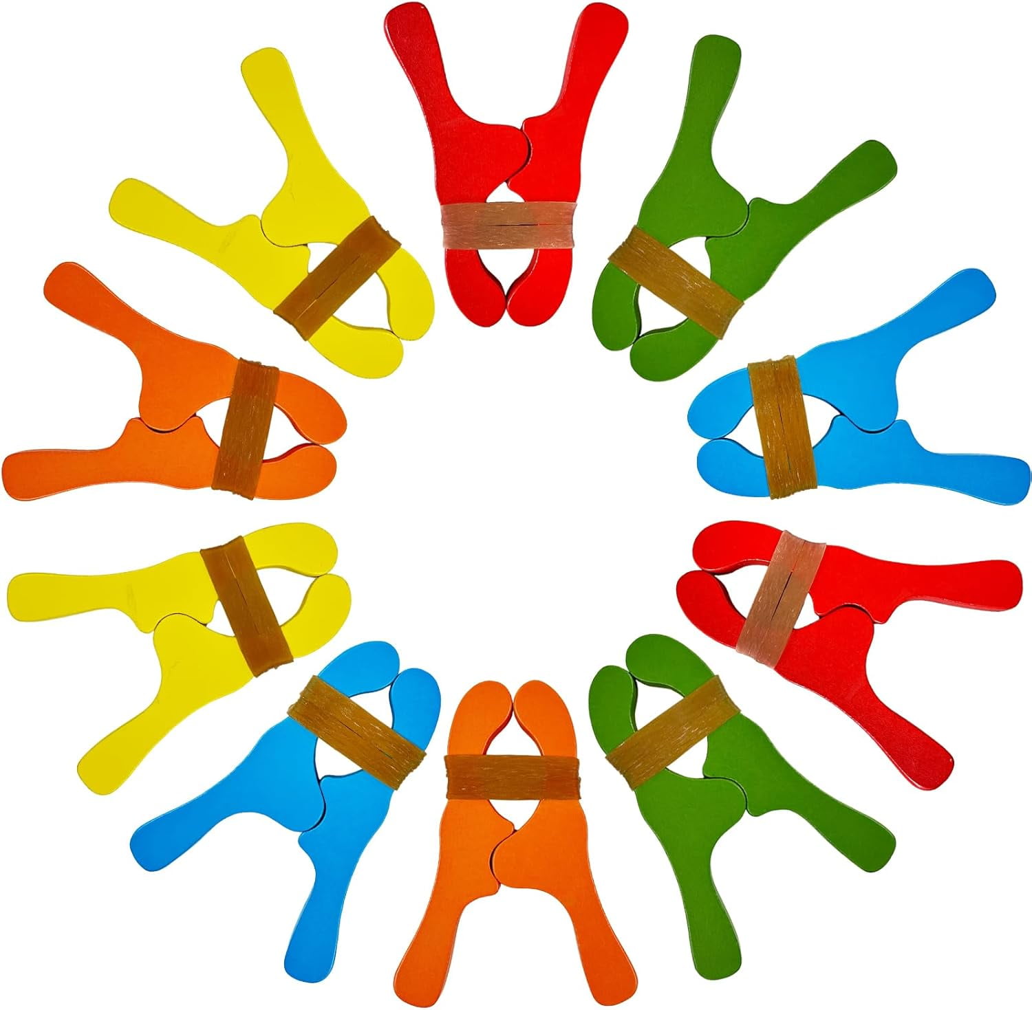 10 PCS Colorful Wooden Play Clips Set - Montessori & Waldorf Fort ...