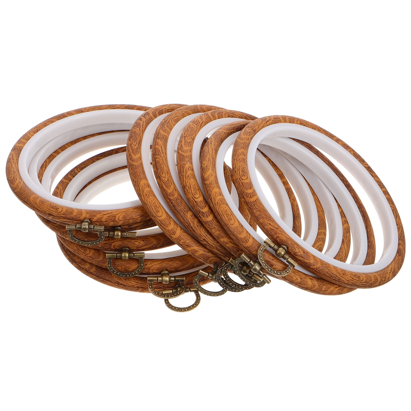 10 PCS Cross Stitch Frames for Display Decorative Embroidery Hoop ...