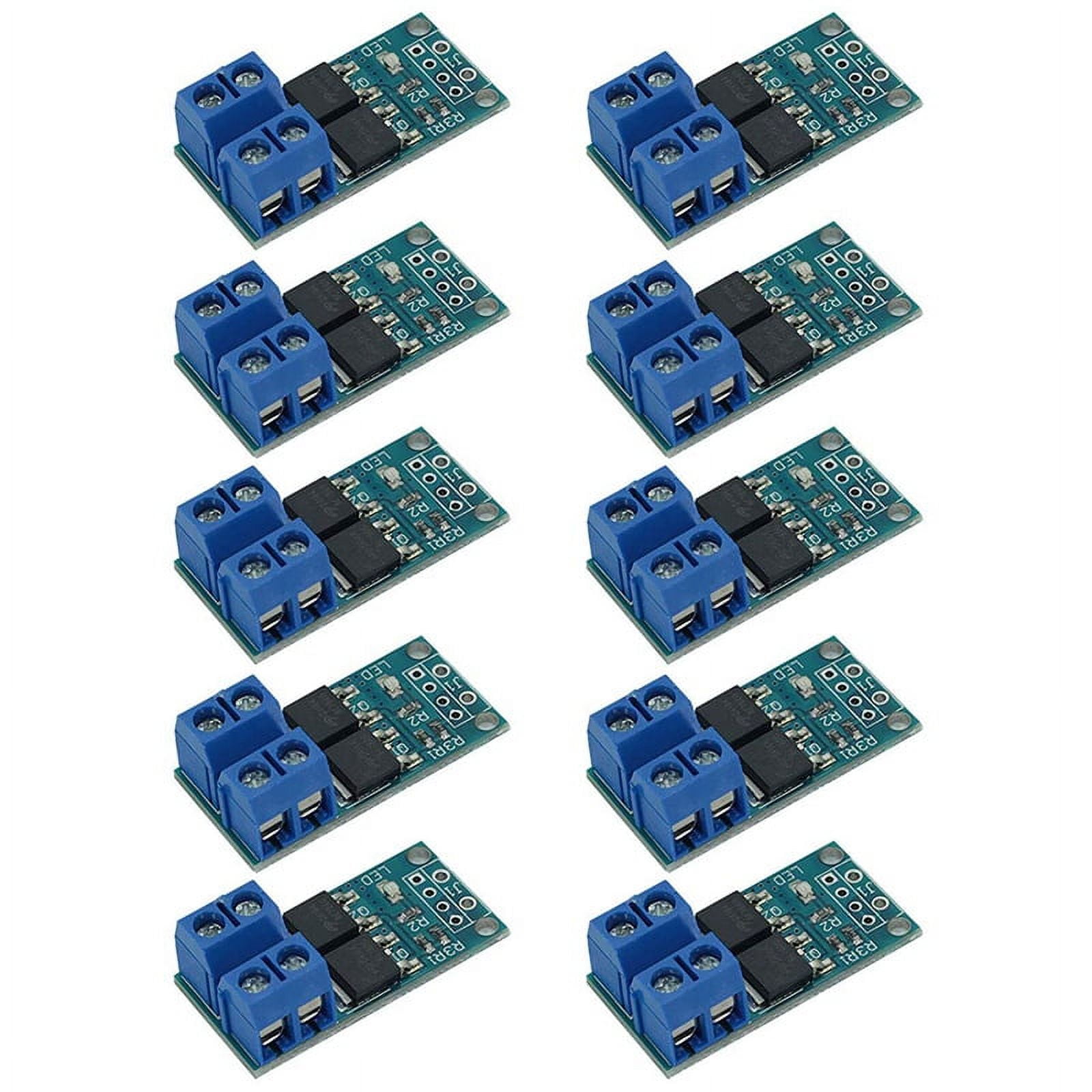 10 PCS DC 5V-36V 15A(Max 30A) 400W Dual High-Power MOSFET Trigger ...