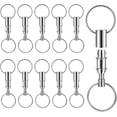 10 PCS Detachable Key Ring Quick Release Keychain, Heavy Duty Pull ...