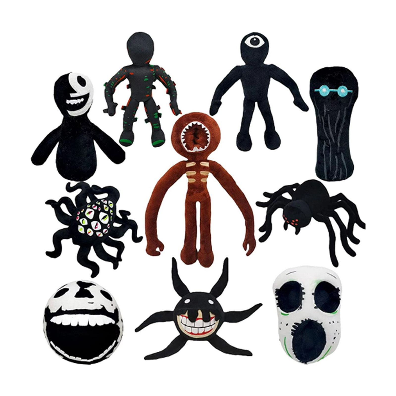 10 PCS Doors Plush Figures - Horror Game Monster Collectible Plush Toys ...