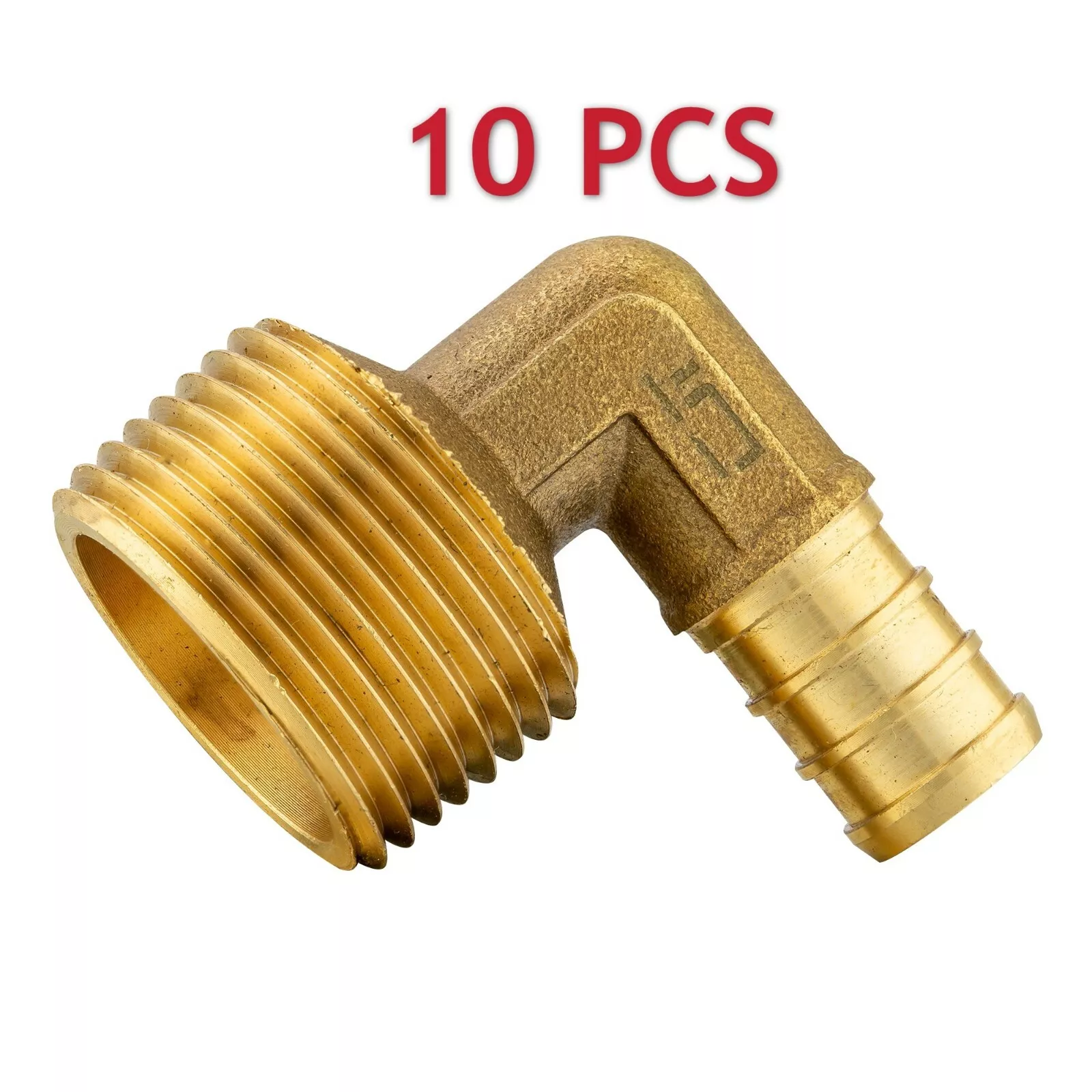 10 PCS EFIELD 3/4"PEX x 3/4" Male NPT Elbow Adapter Brass Crimp Fittings-No LEAD - Walmart.com