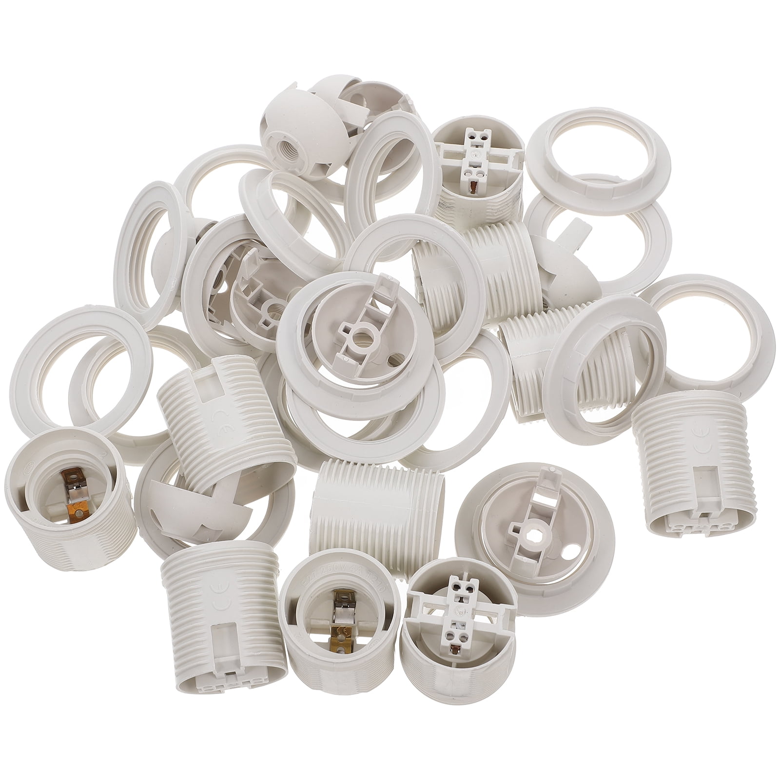 FRCOLOR 10PCS E27 Light Sockets Lamp Holder Replacement for DIY Making ...