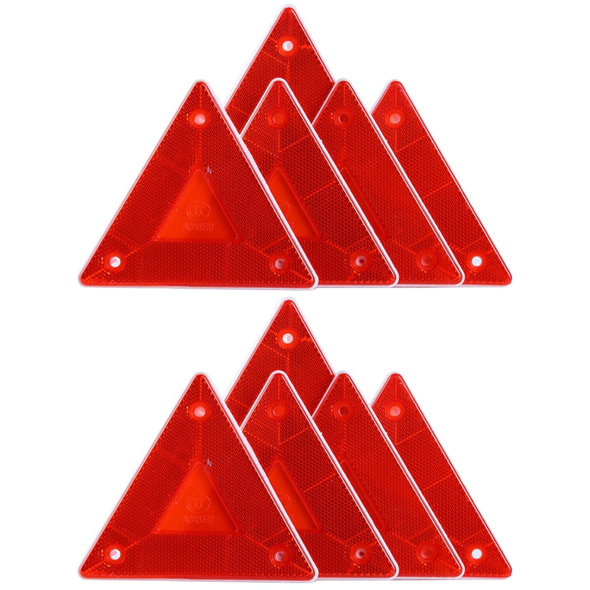 10 PCS Emblems Easy Setup Warning Triangle Road Safety Warning Sign ...