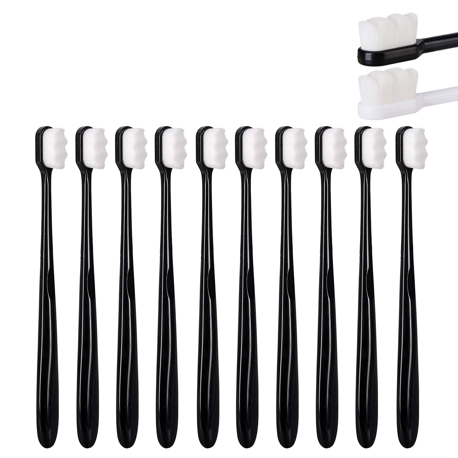 10 PCS Extra Soft Toothbrushes Micro Nano Toothbrushes with 15,000 ...