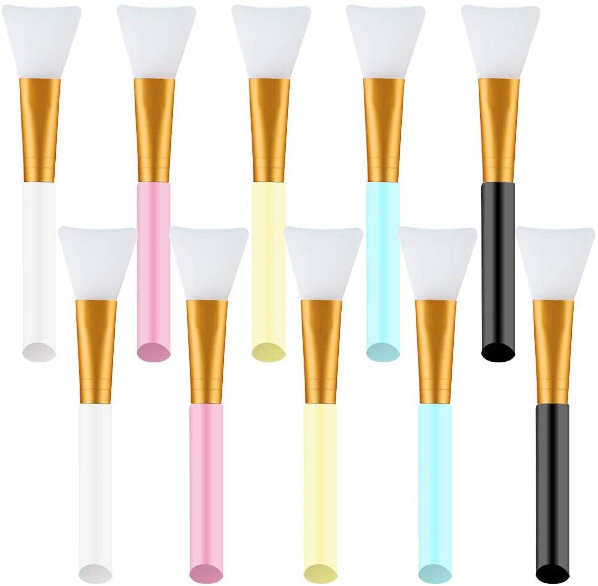 10 PCS Face Mask Brush, Facial Mask Brush Silicone Cosmetic Scrapers ...