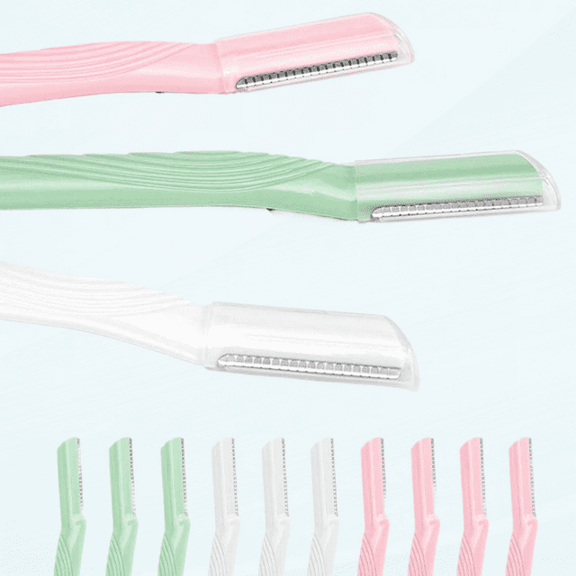 10 PCS Face Razors for Women, Dermaplaning Blades for Face, Eyebrow ...