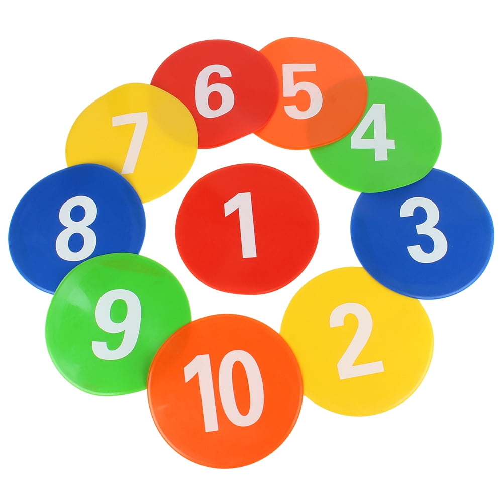 10 PCS Flat Disc Markers for Field Signs & Equipment Guidance Football ...