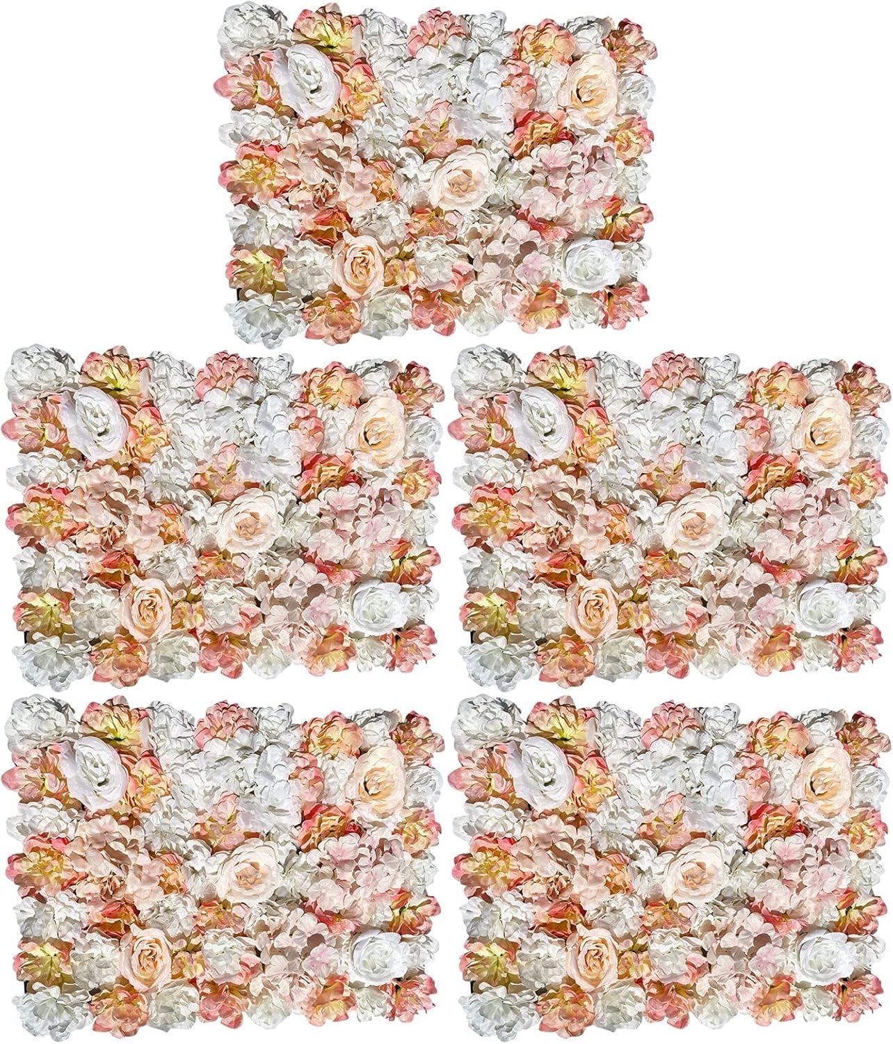 10 PCS Flower Wall Mat,Silk Fabric Wall Decor,Artificial Rose Flower ...