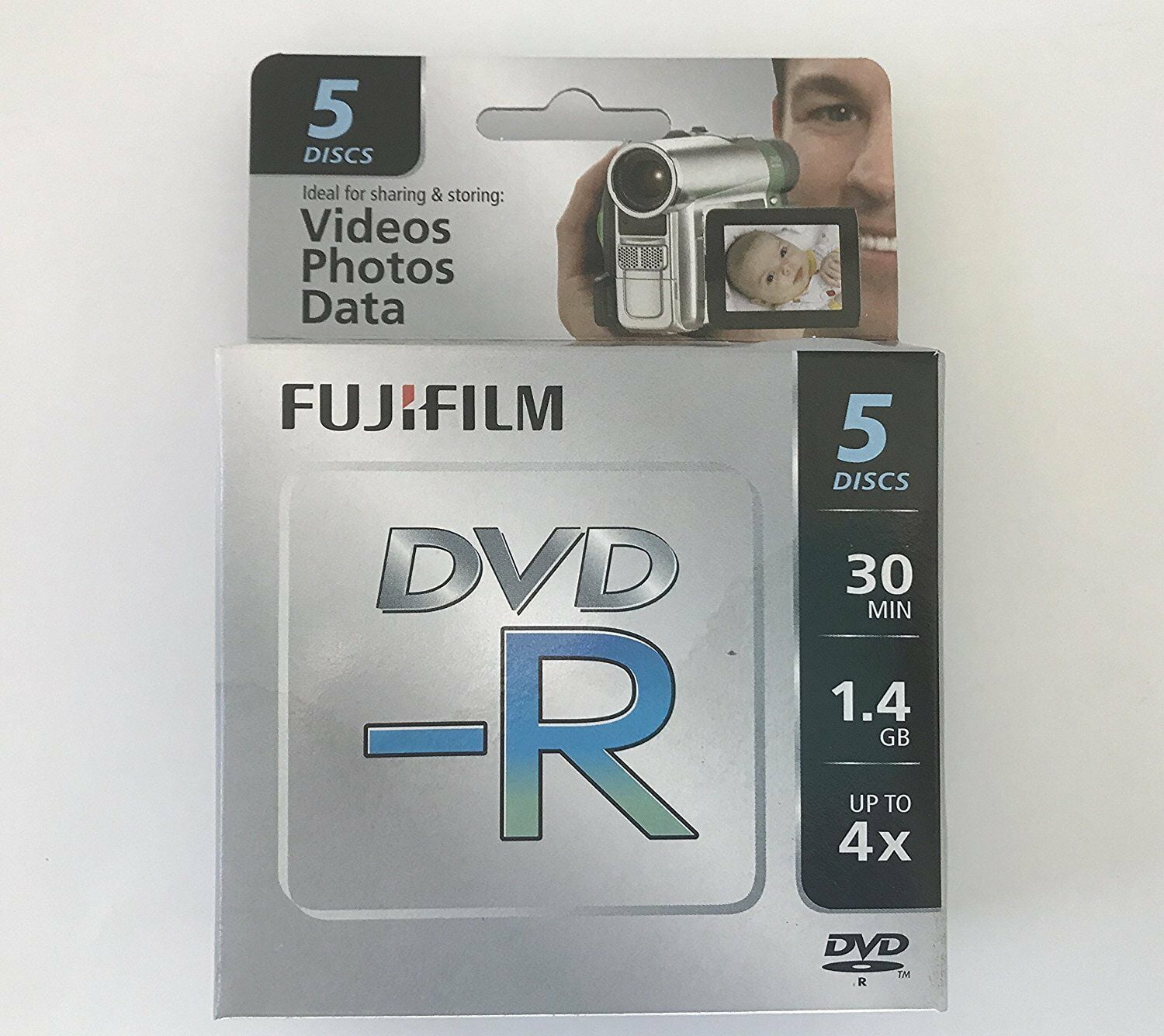 Fujifilm 10 PCS DVD-R Camcorder Mini Discs, 1.4 GB / 30 Min, 4X Digital ...