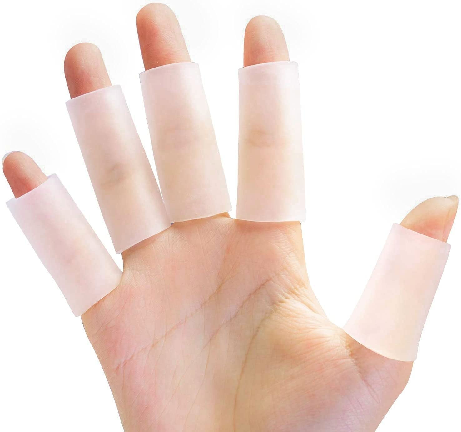 Artrylin 10 PCS Gel Finger Sleeves, Silicone Finger Covers for ...