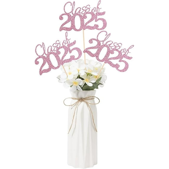 10 PCS Graduation Class Centerpieces Blue Class of 2025 Graduation ...