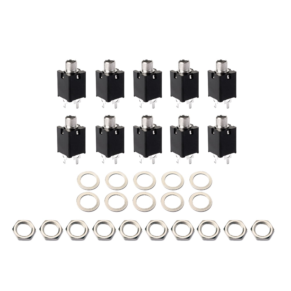 10 PCS Guitar Input Jack Acoustic Guitar Jack Electric Guitar Jack ...