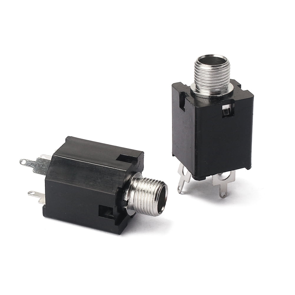 10 PCS Guitar Input Jack Stereo Endpin Earth Tones Bass Pickups Plug ...