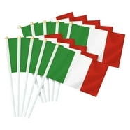 Anley Italy Mini Flag 12 Pack - Hand Held Small Miniature Italian Flags ...