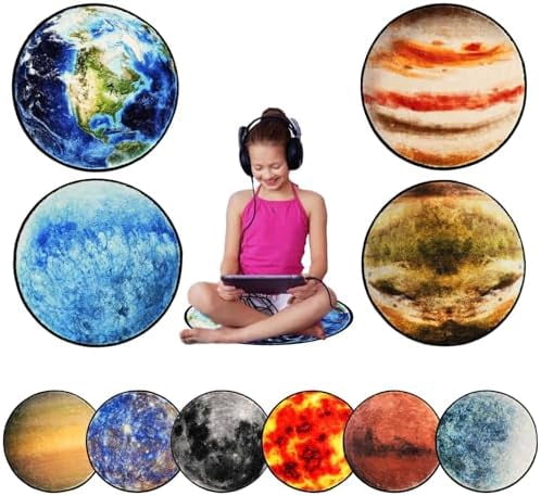 10 PCS Kids Carpet Circle Seats 16" Kids Round Floor Cushions Rug Mats ...