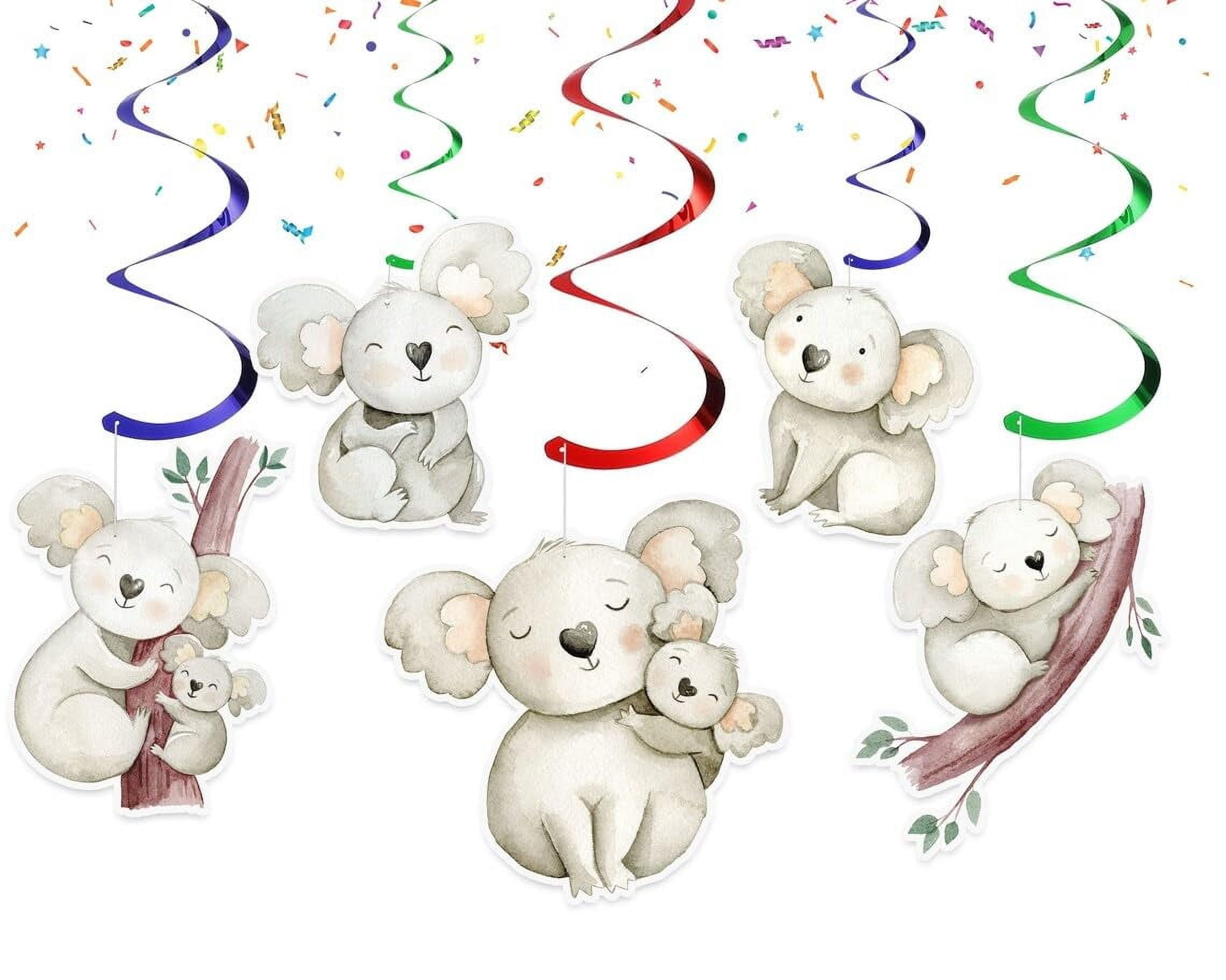 10 PCS Koala Streamers Pack - Cute Australian Animal Hanging ...