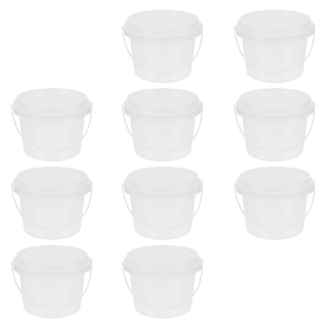 10 PCS Large Capacity Container Mini Cake Containers Plastic Freezer ...