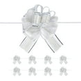 10 PCS Large Pull Bow Gift Wrapping Bows, Pull Bow with Ribbon for ...