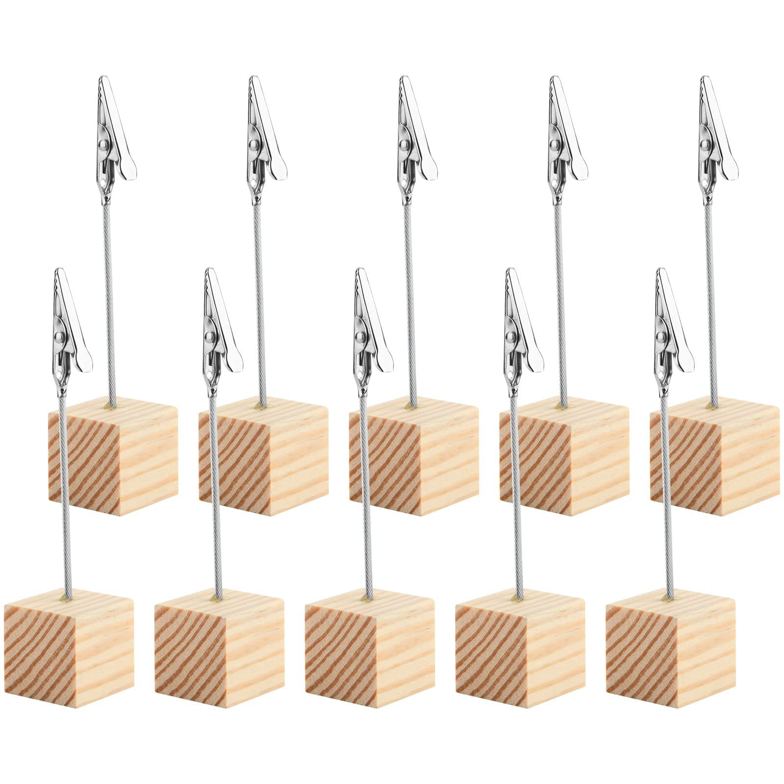 10 PCS Lightweight Cube Base Memo Clips Holder with Alligator Clip ...