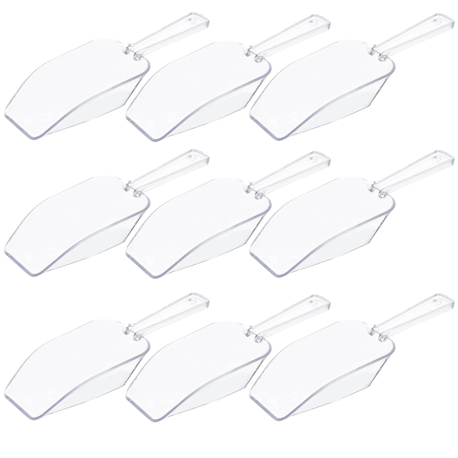 Raindrops 10Pcs Clear Plastic Scoop for Measurement Multi Purpose Ice ...
