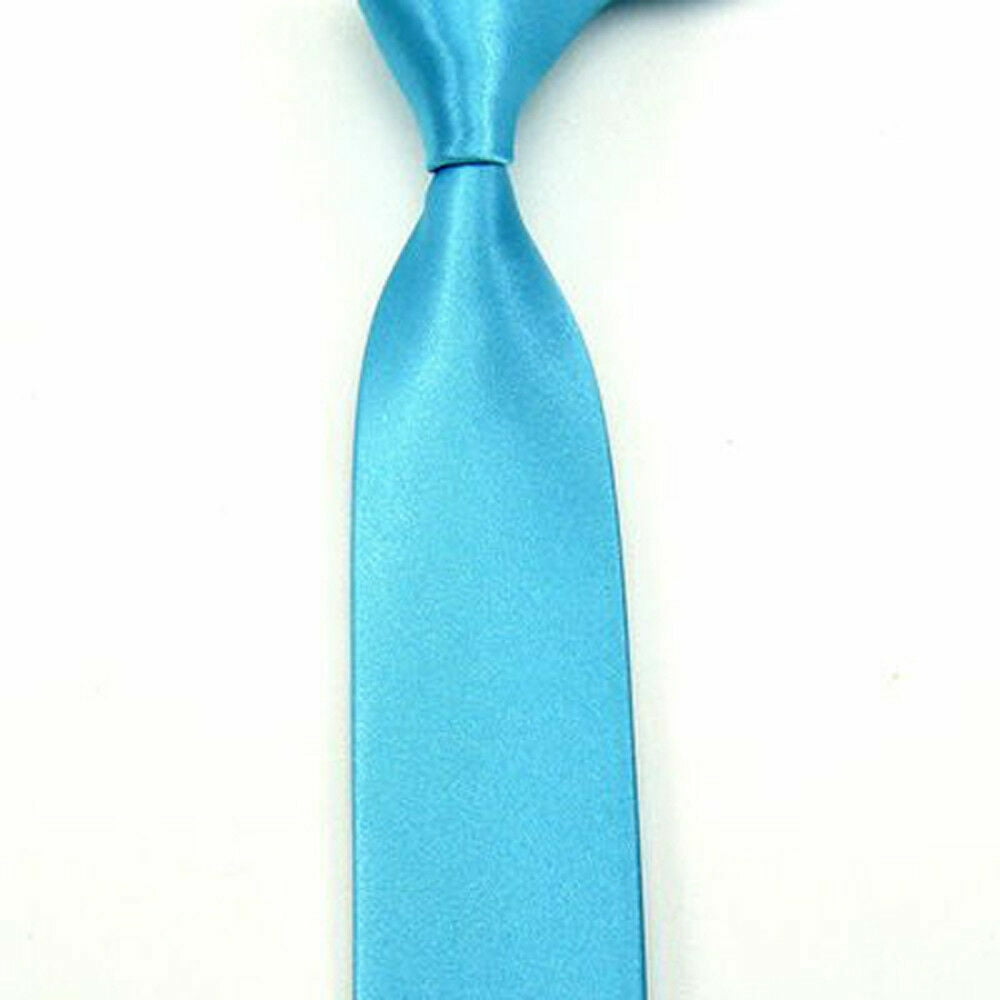 10 PCS Men Satin Solid Skinny Necktie Wedding Party Business Formal ...