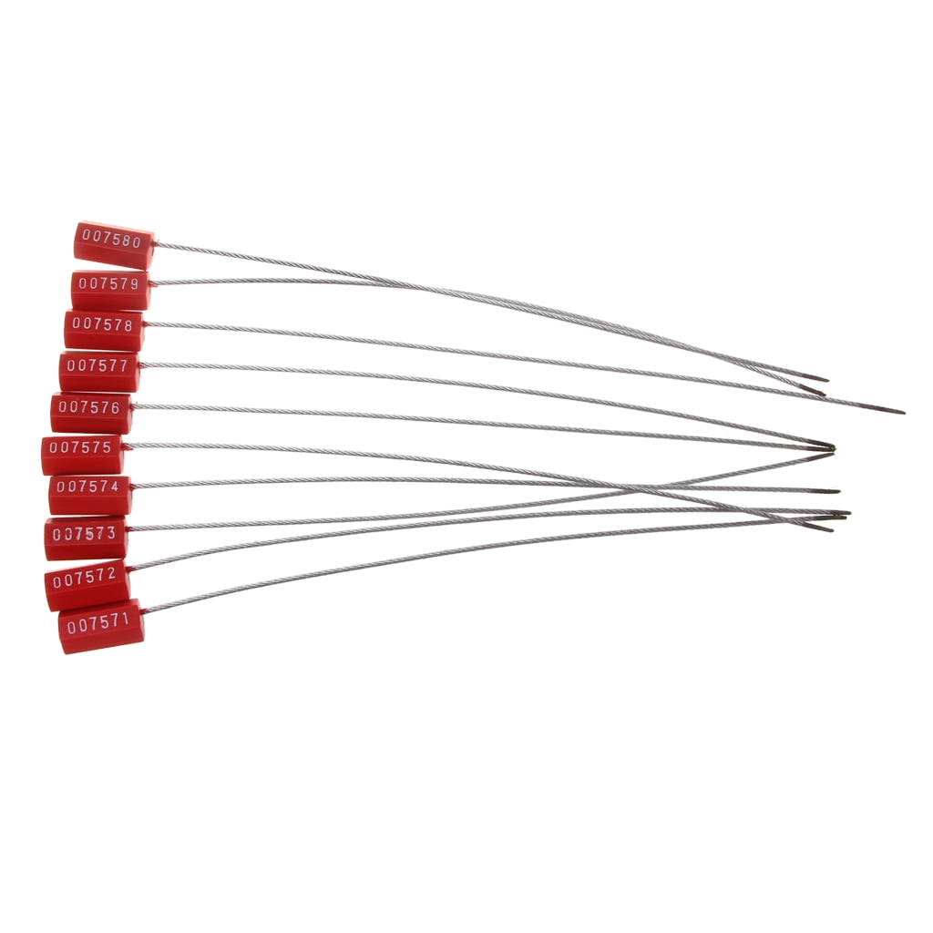 10 PCS Metal Wire Tightening Cable Ties Steel Wire Seals Security Tags ...
