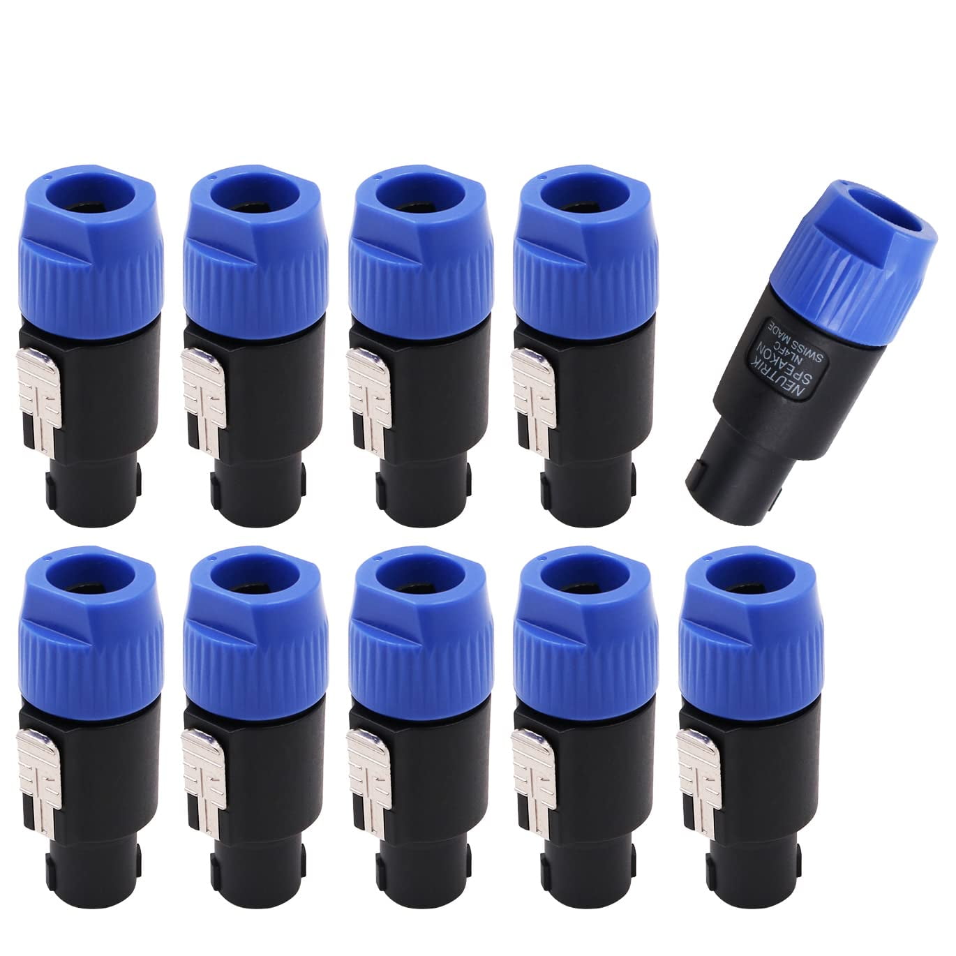 10 PCS NL4FC Speaker Cables Plugs Waterproof Speakon Connector Speakon ...