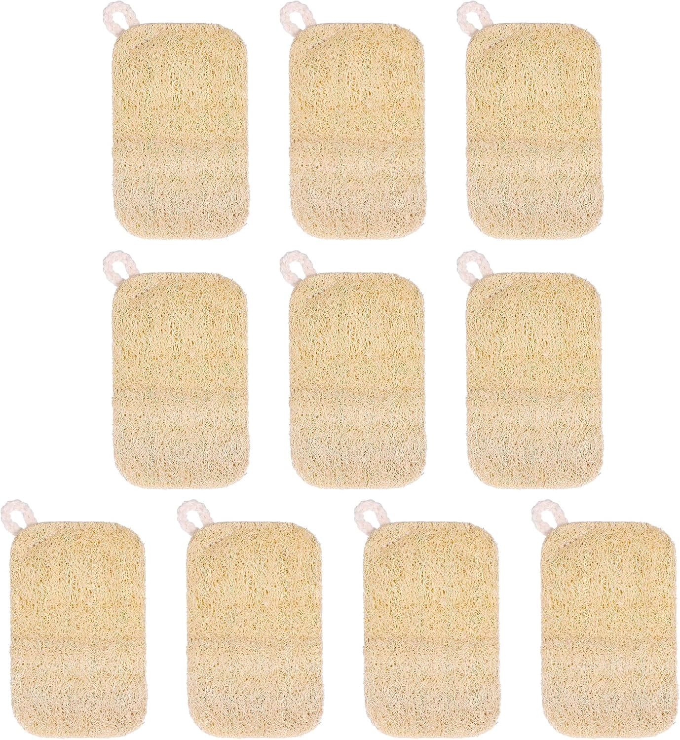 10 PCS Natural Sponges for Dishes, Loofah Dish Sponge for Kitchen ...